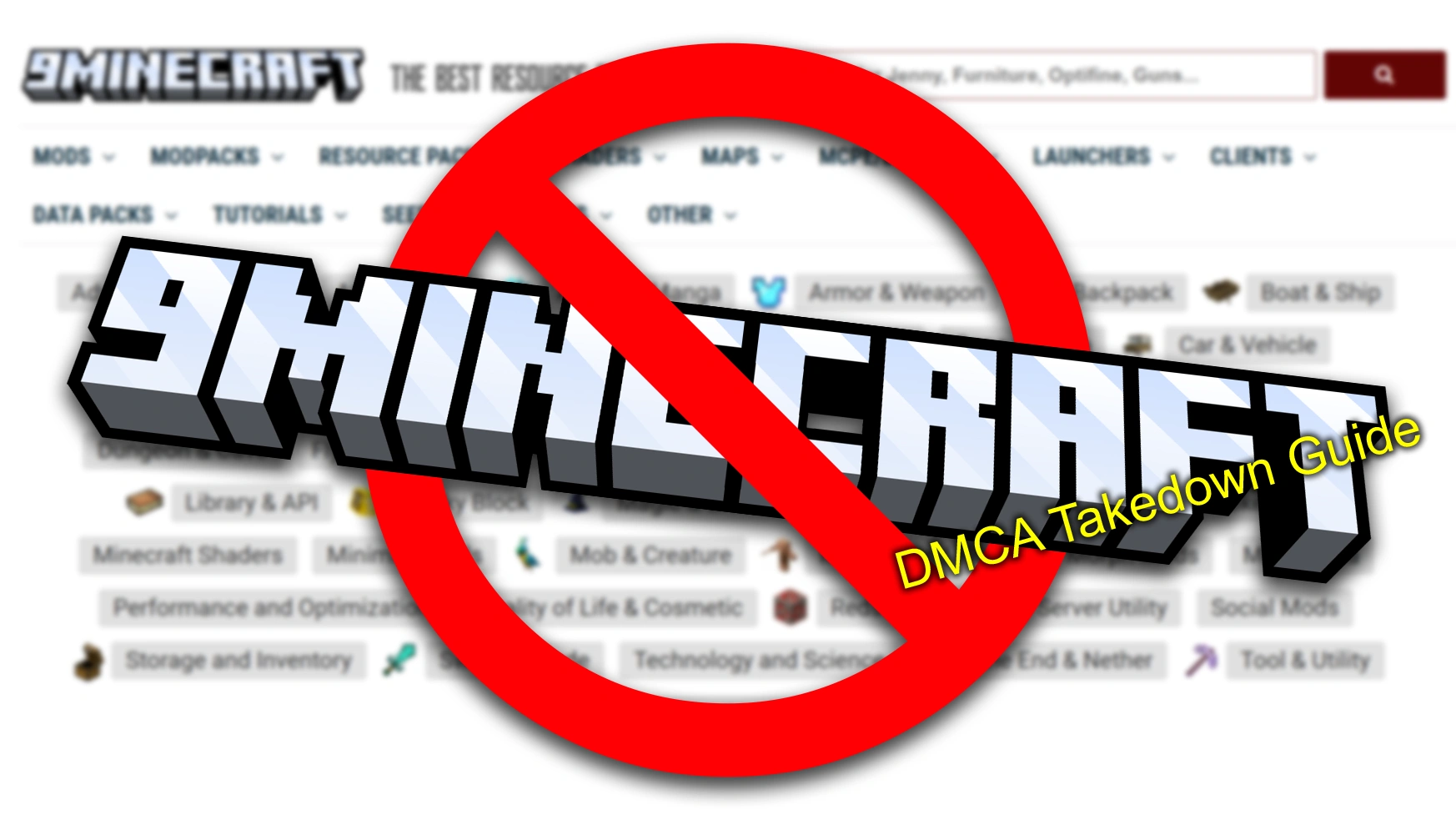 9Minecraft DMCA Takedown - Guides - Ewan Howell