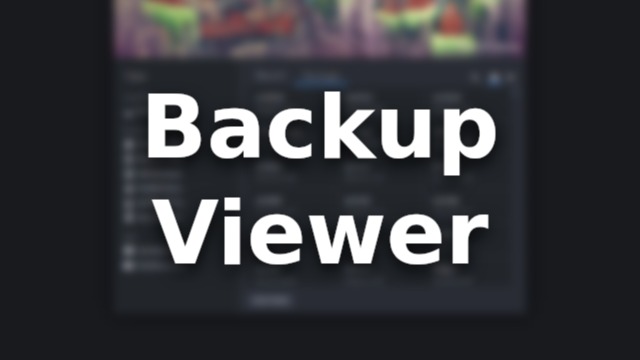 Backup Viewer Ewan Howell